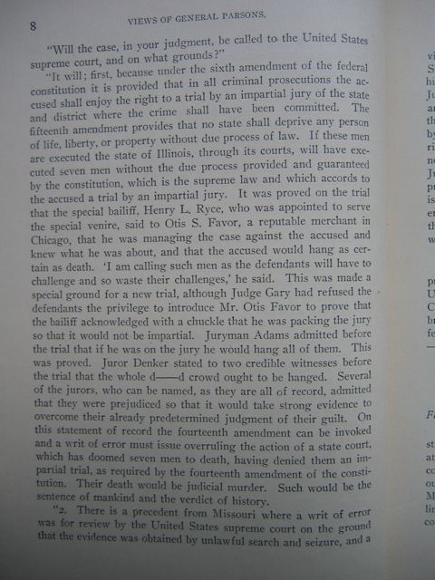 Life of Albert Parsons